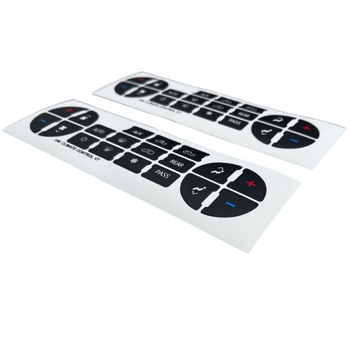 2x AC Climate Control Dash Button Decals Black For GMC Buick CHEVROLET ...