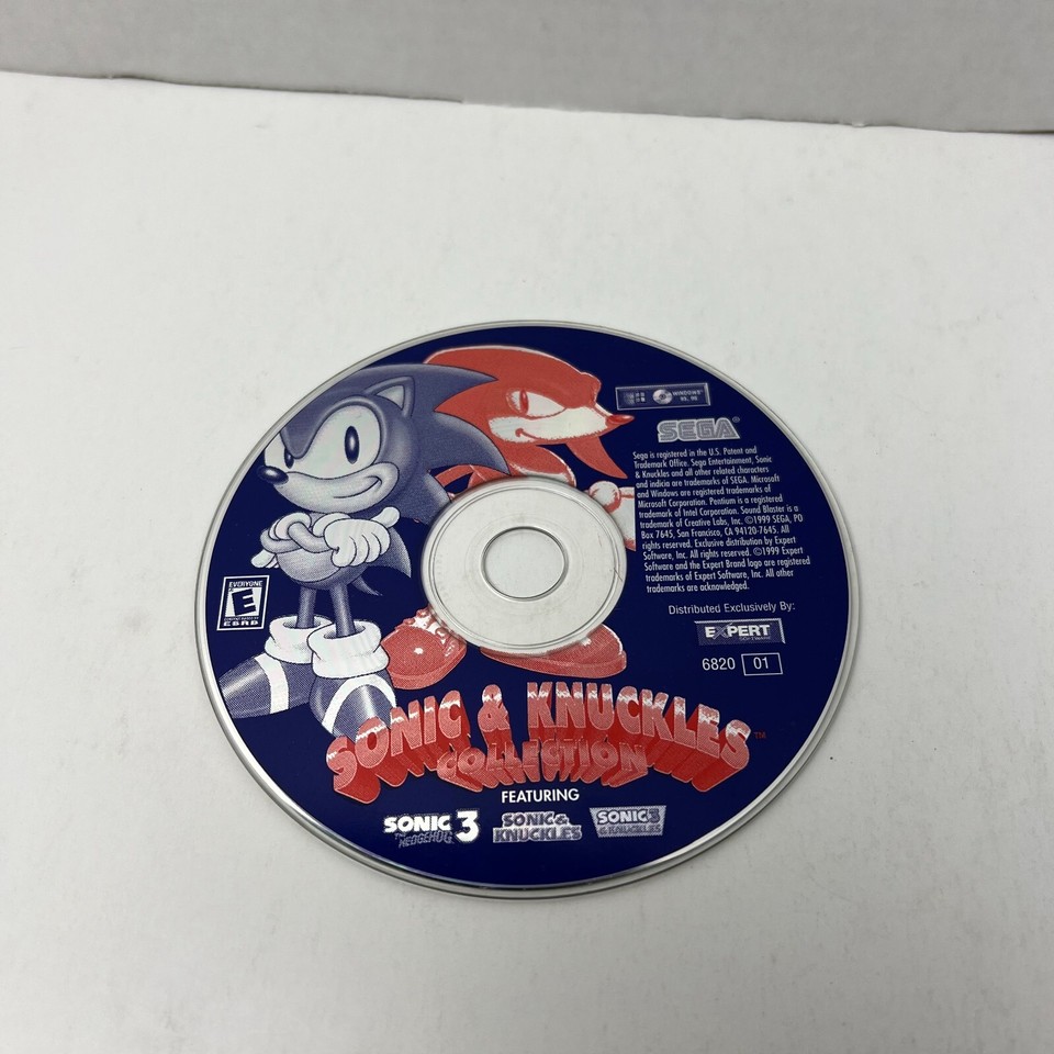 Sonic & Knuckles Collection Windows PC CD-ROM Video Game Disc Only | eBay