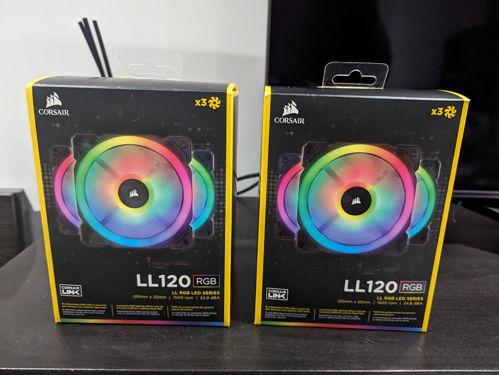 Corsair LL120 RGB - 5 Pack + 1, 1x Lightning Node Pro, 2x 1 3 fan ...