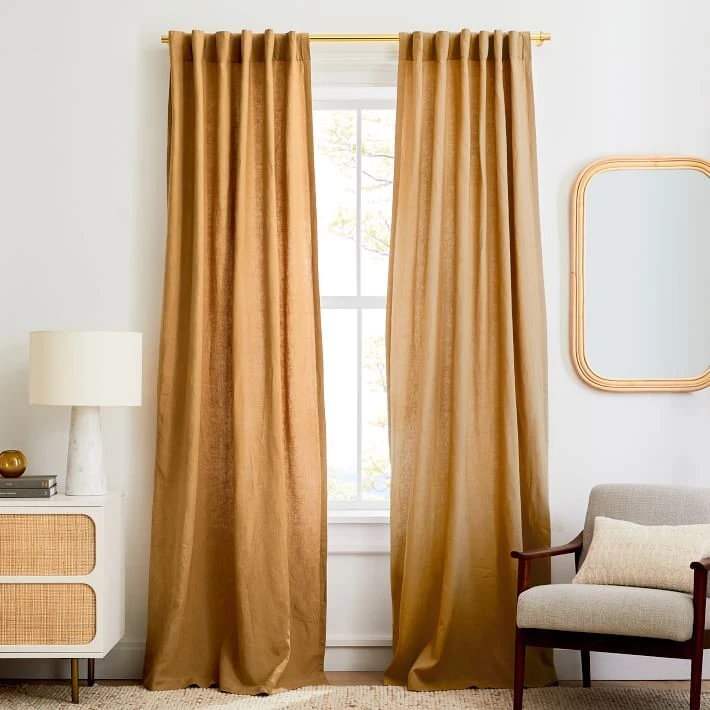 Rust Colored Living Room Curtains | Baci Living Room