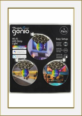 Pack of 3 Mirabella Genio WiFi App Controlled Colour Changing LED 3M ...