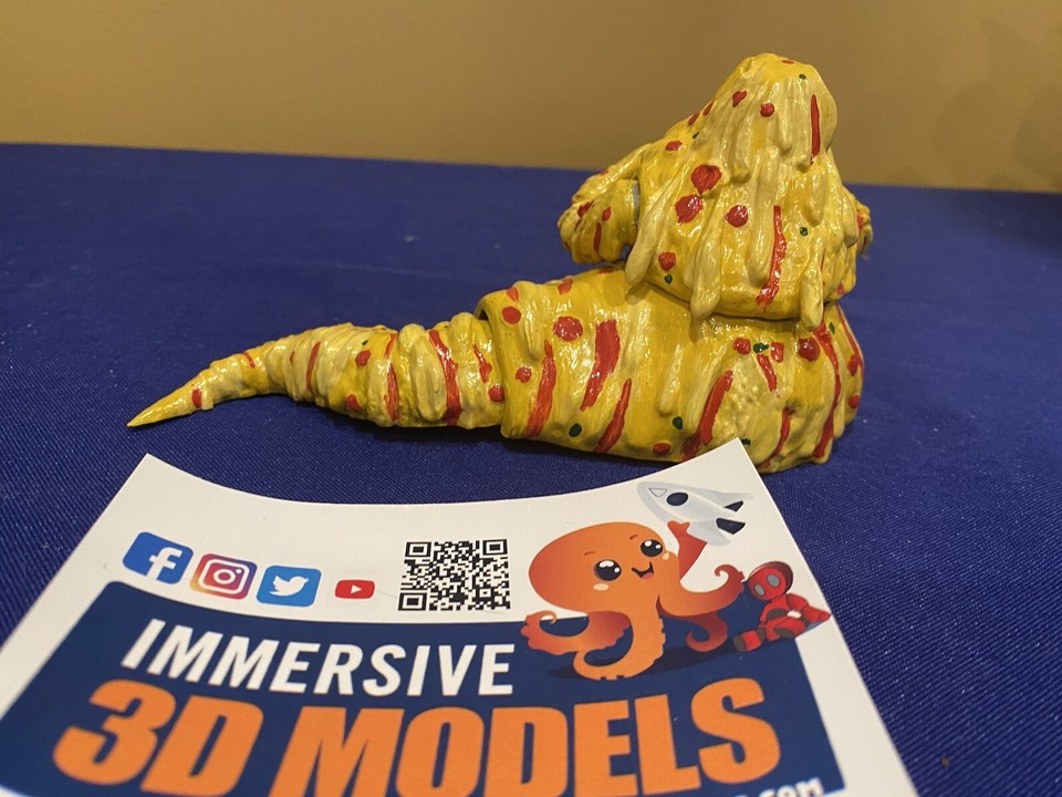 SPACEBALLS Pizza The Hutt Custom Posable Action Figure 3.75 collectable ...