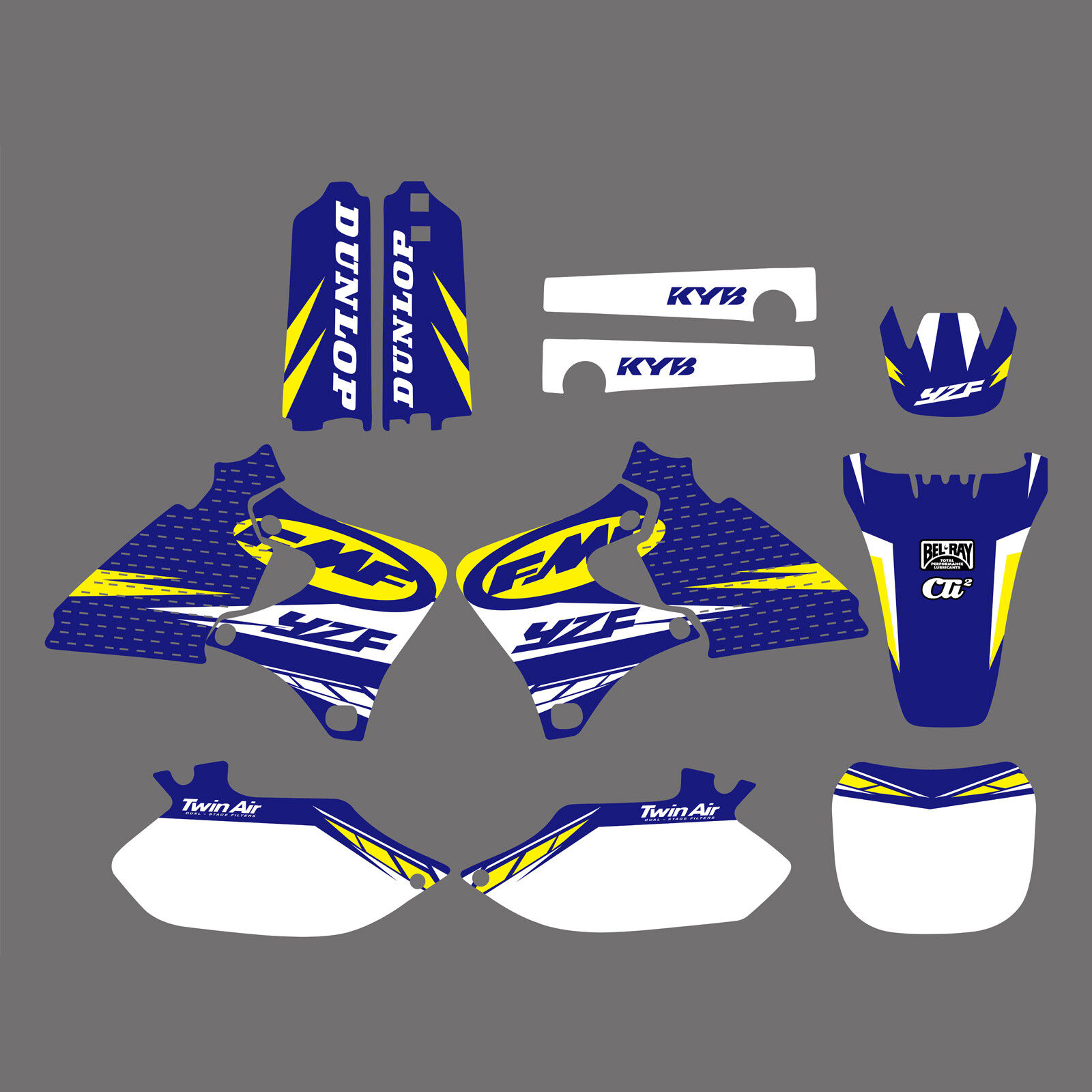 MX Graphics Decals Stickers For Yamaha YZ250F YZ400F YZ426F 1998-2002 ...