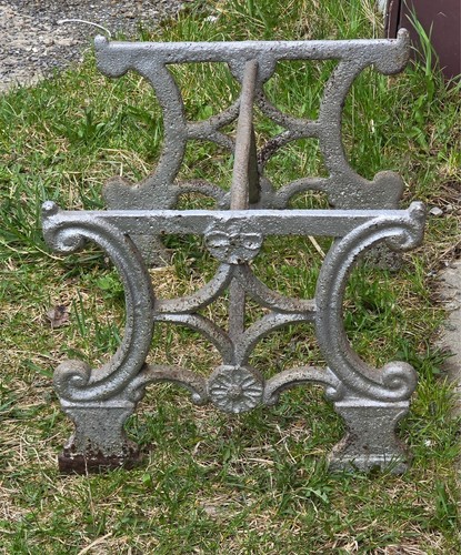 Vintage Ornate Cast Iron Table Bench Base – Garden Decor Repurpose ...