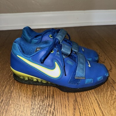 US Men’s 10- Nike Romaleos 2 Blue Weightlifting Shoes | eBay
