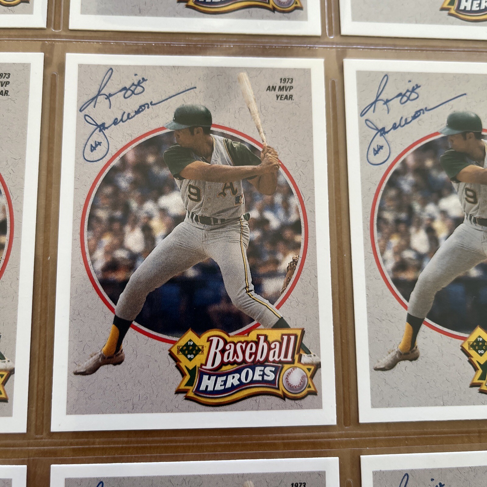 1990 Upper Deck Baseball Card Heroes #2 of 9 REGGIE JACKSON MVP A's ...