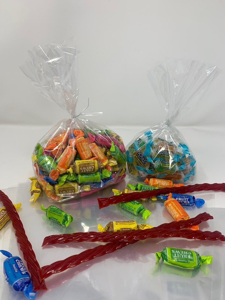 Clear Cellophane Sweet Gift Cello Display Bags Candy Cake Christmas ...