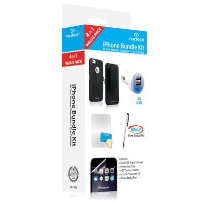 Naztech 4pcs iPhone 6 Bundle Kit Just New FREE SHIPPING ORDER SOON ...
