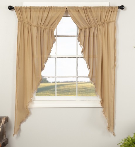 New Primitive Country Farmhouse TAN TOBACCO PRAIRIE SWAGS Panels ...