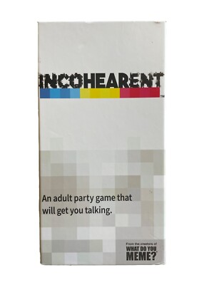 Incoherent Cards Board Game Adult Party Speaking Word Drinking Complete ...
