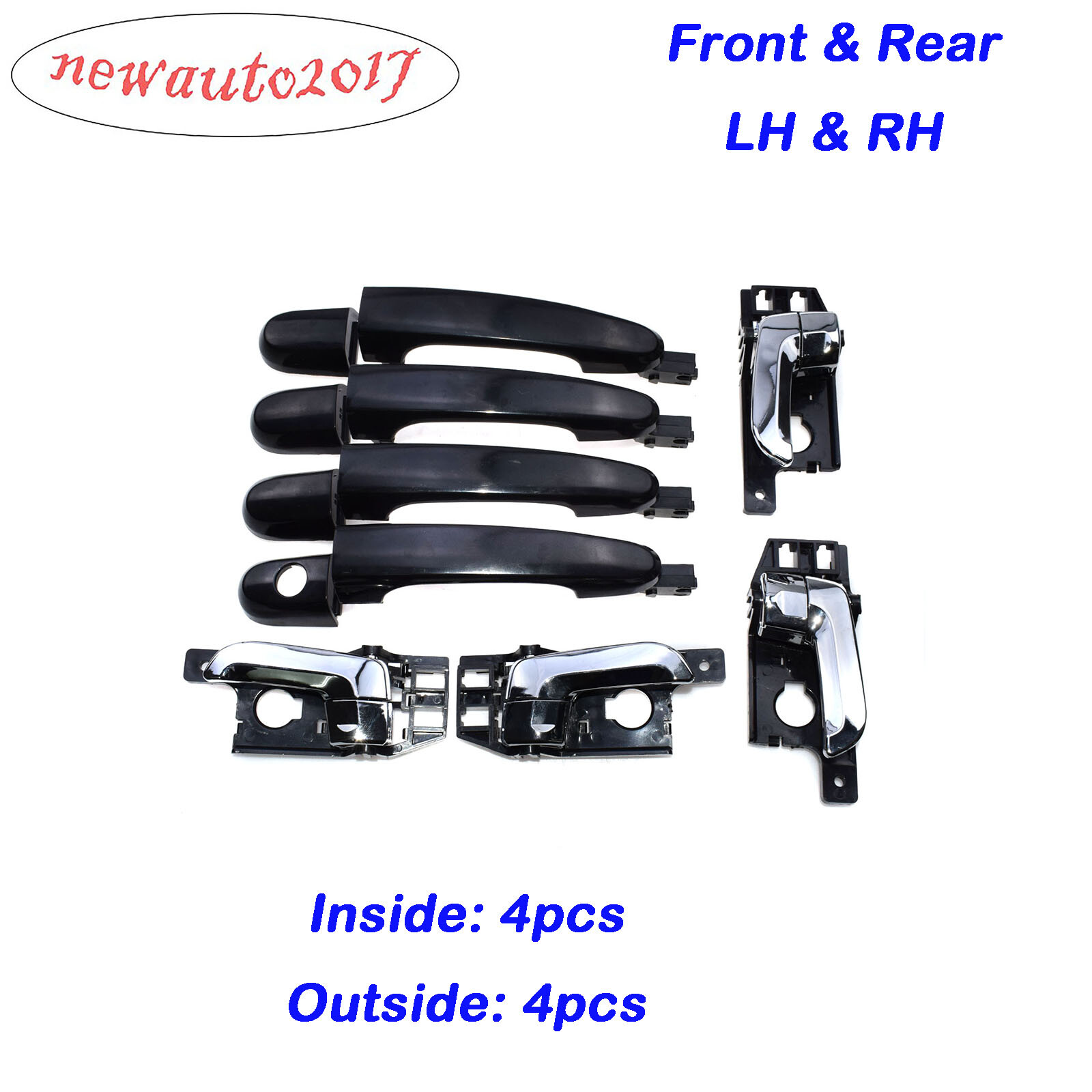 Door Handles Handle For 2005-2010 Kia Sportage 82651-1F000 82610-1F010 ...