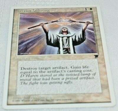 Magic card: Divine Offering, White Common Instant, Legends, 1995 | eBay