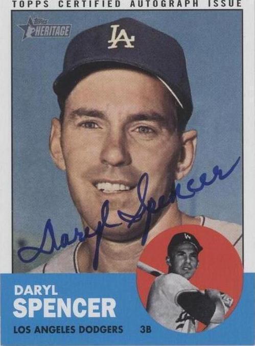 2012 Topps Heritage - Real One Autographs Daryl Spencer #ROA-DS (AU ...
