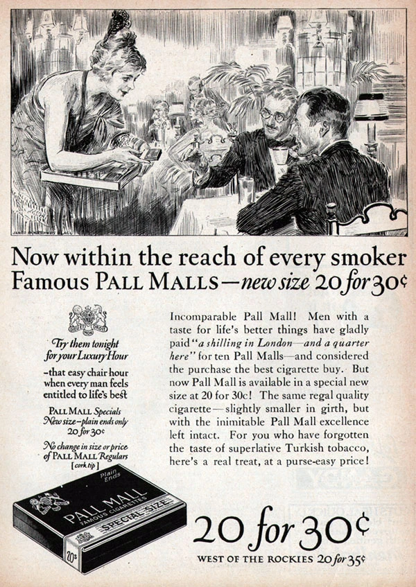 Girl Smokers Pall Malls