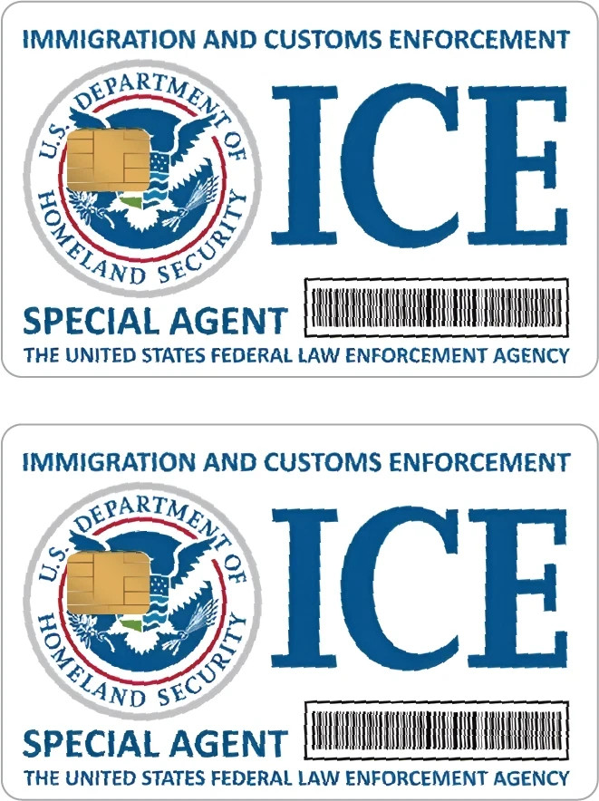 ICE CIA FBI Card Skin 3-Pack Federal Agency Vinyl Debit Credit Card ...