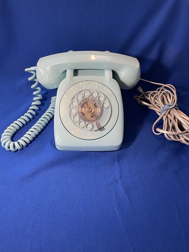Telephone Vintage Automatic Electric Turquoise Rotary Desk Phone In ...