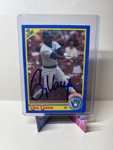 1990 Score - Greg Vaughn #585 autographed | eBay