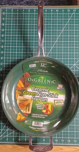 ORGREENIC 12" SKILLET CERAMIC, FRYING PAN New Old Stock | eBay