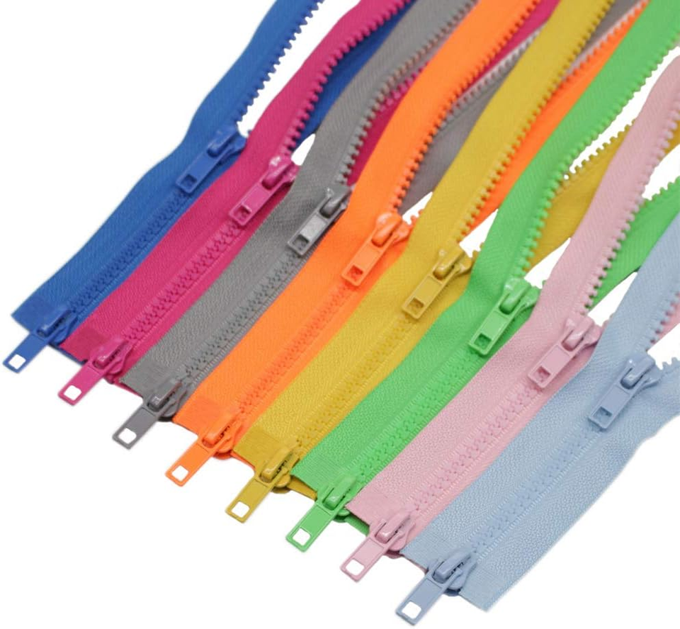 8Pcs 24 Inch #5 Two Way Separating Jacket Zippers for Sewing Coat ...