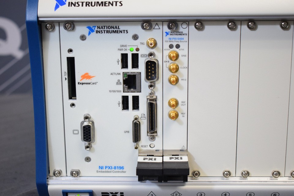 National Instruments PXI-1042 Chassis w/ PXI-8196 Controller and PXI ...