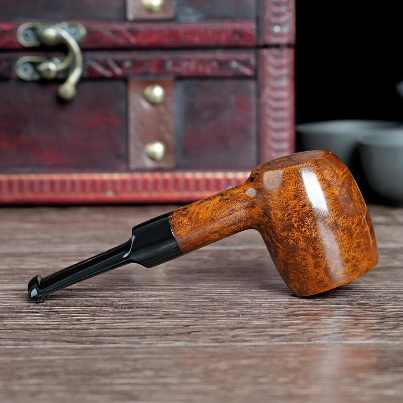 Briar Wooden Tobacco Pipe Small Smoking Pipe Smooth Pipe Straight ...