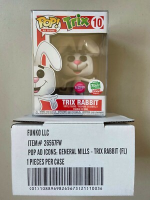 Funko Pop Ad Icons Flocked Trix Rabbit #10 Funko Shop Exclusive | eBay