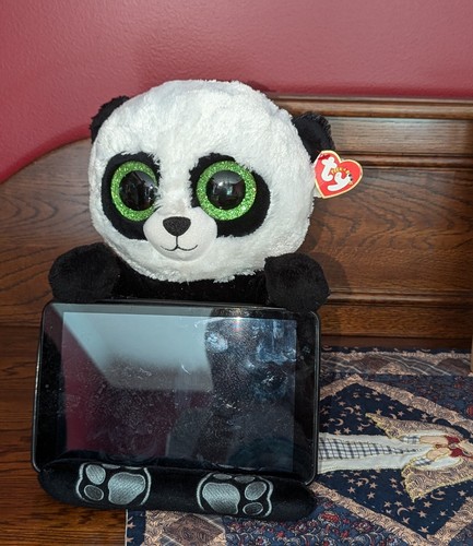 Poo Panda Beanie Boo Tablet Holder Stuffed Animal By TY Plush Large ...