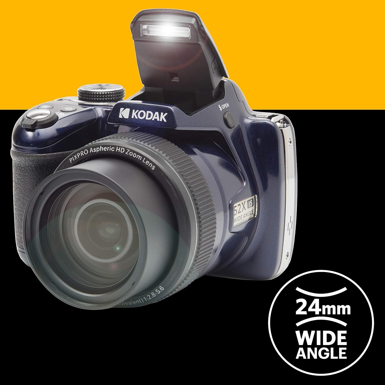 KODAK PIXPRO AZ528 Astro Zoom BSI-CMOS Bridge Digital Camera 16MP 52X ...