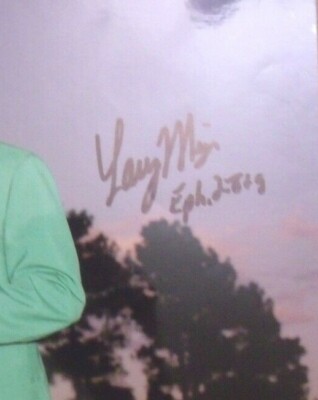 LARRY MIZE HAND SIGNED MASTERS GREEN JACKET COLOR 8X10 PHOTO PSA/DNA | eBay