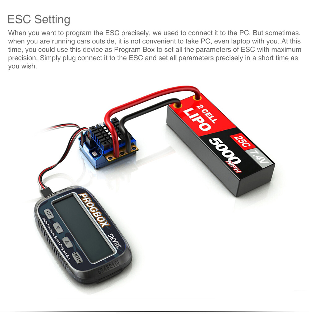 SKYRC PROGBOX Program Box for RC Model ESC Setting Servo Motor KV/RPM ...