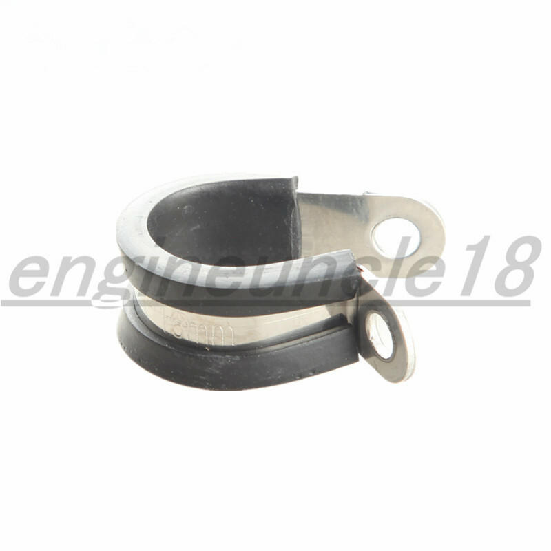 New 10PCS 3/8" 304 Stainless Steel Cushioned Hose Mounting Clamp Loop ...