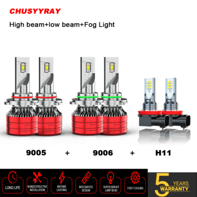 For Toyota Matrix 2009-2013 6X LED Headlight Bulbs High Low Beam + Fog ...