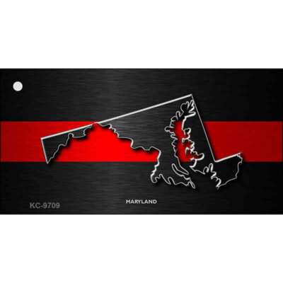 Maryland Thin Red Line Novelty Metal Key Chain KC-9709 | eBay