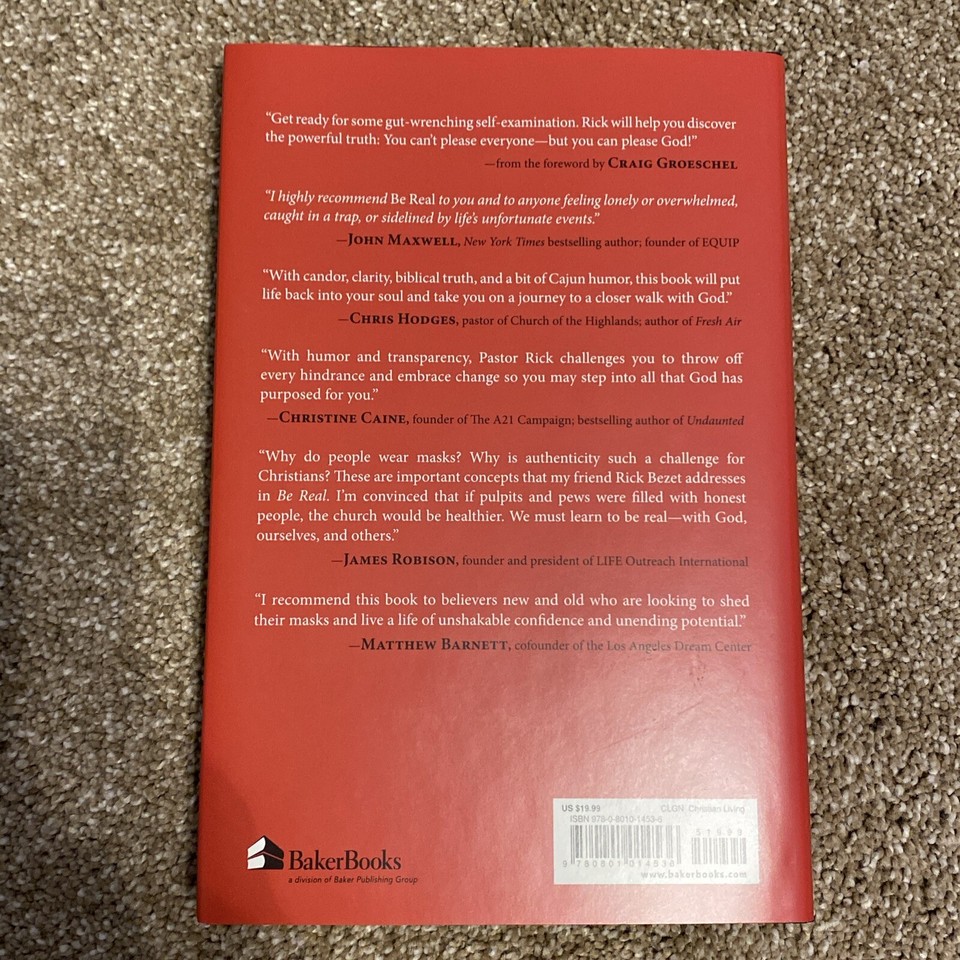 Be Real : Because Fake Is Exhausting by Rick Bezet (2014, Hardcover ...