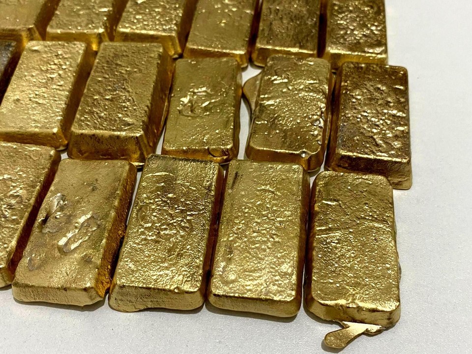 500 Grams Scrap Gold Bar For Gold Recovery Melted Different Computer ...