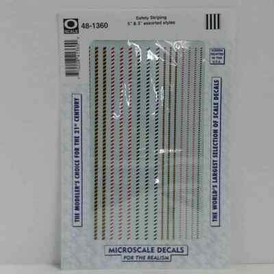 Microscale O Scale Decals: Safety Striping 3" & 5" widths, assorted ...