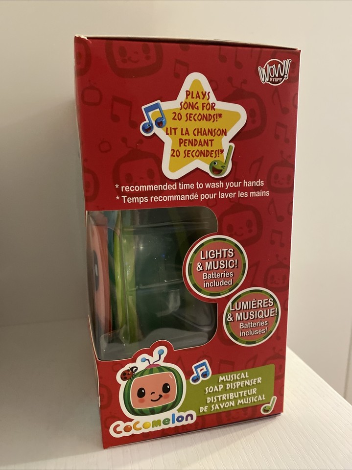 🍉 NEW 🍉 CoComelon Musical Soap Dispenser Wash Your Hands Song Lights ...
