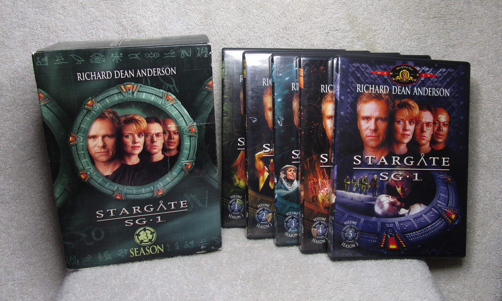 STARGATE SG 1 Complete Season 3 DVD Five Disk Set Movie Official MGM ...