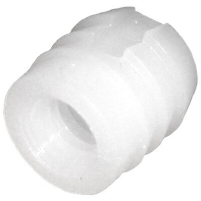 M6 6mm x 1.0 Plastic (Nylon) Threaded Inserts 11mm High for 10mm Hole ...