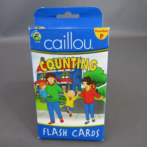 Caillou Preschool Counting Flashcards 2003 Card Game Flash Cards ...