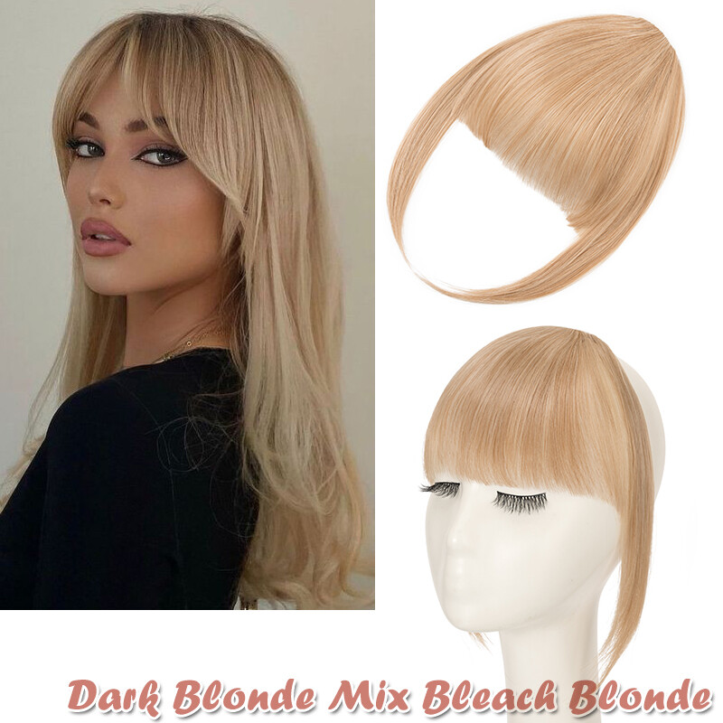REAL Natural Fringe Bangs Clip In Hair Extension One Piece Real Thick ...