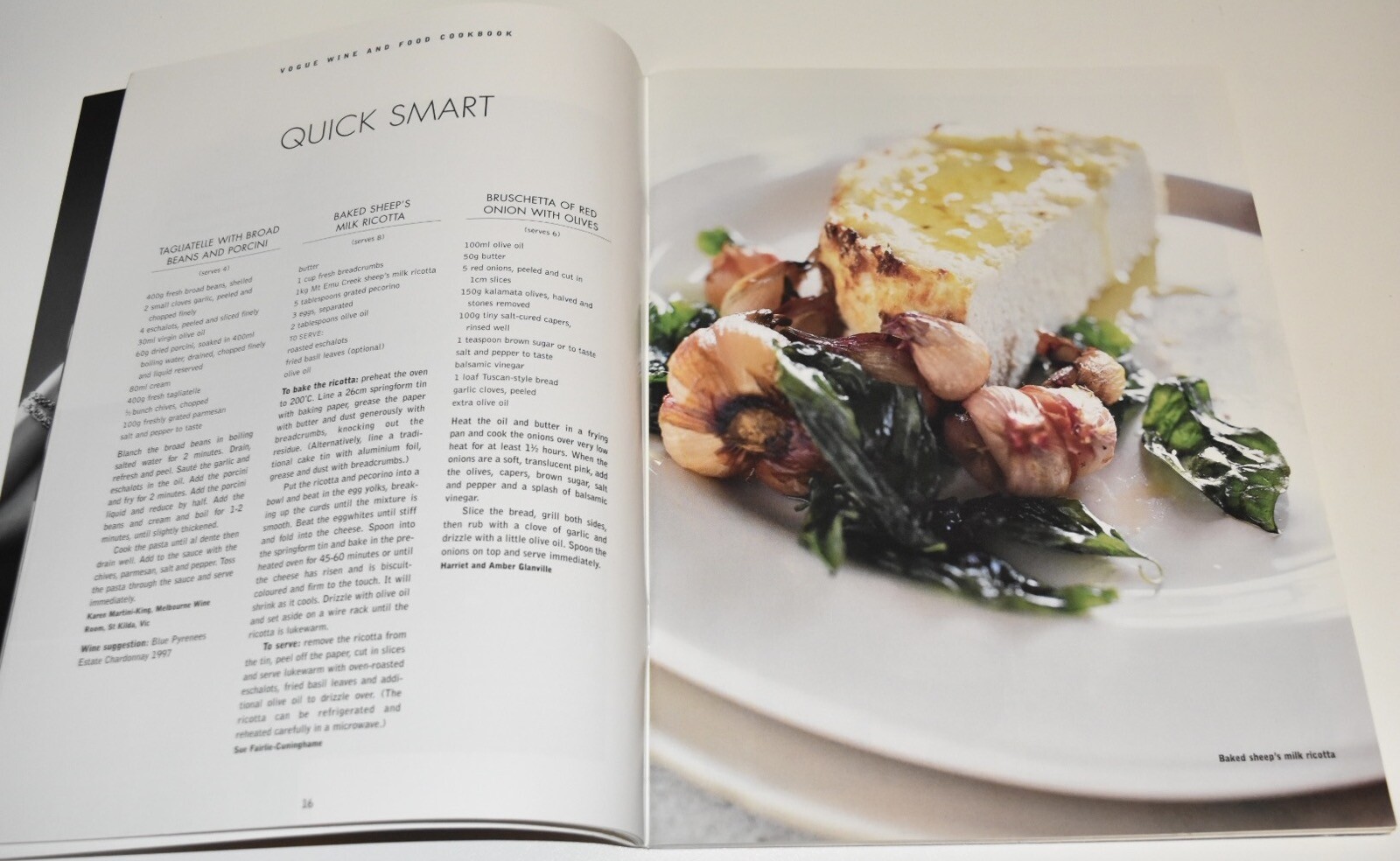 VOGUE Wine & Food Cookbook - More than 200 Great Recipes - Vintage 1999 ...