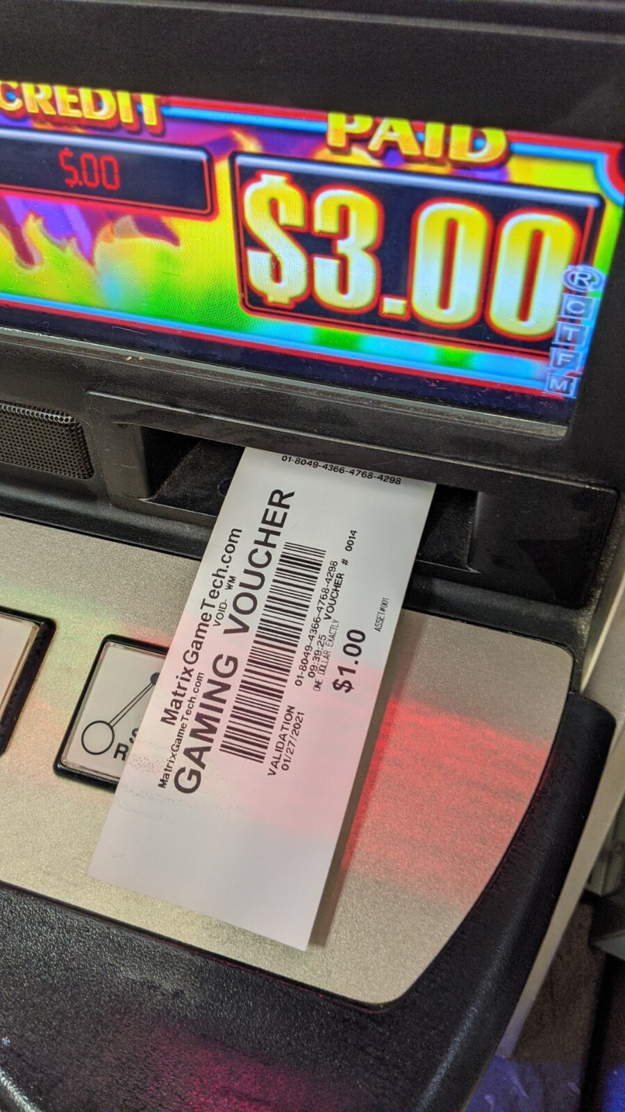 Slot Machine Cash Out Ticket Printer Paper TITO EZ-Pay Netplex Casino ...