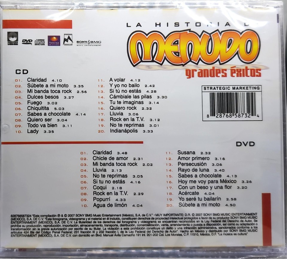 Menudo – La Historia De Menudo - Grandes Exitos (2007, CD + DVD) | eBay