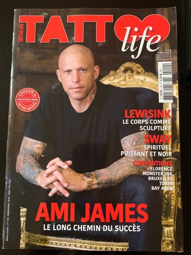 TATTOO Life n°110; Ami James/ Lewisink/ Sway/ Heidi Lavon/ John Corabi ...