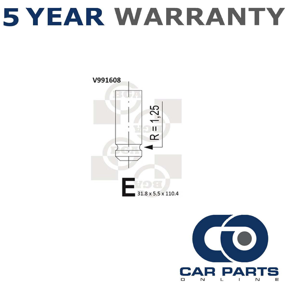 Exhaust Outlet Valve CPO Fits Daewoo Matiz Chevrolet 0.8 1.0 1.2 ...