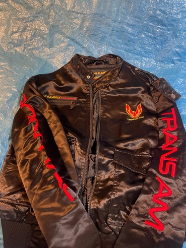 Vintage Trans Am Style Auto Black Jacket Small | eBay
