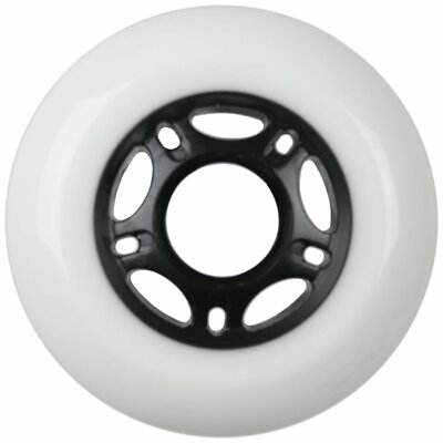 Inline Skate Wheel 76mm 89A Outdoor White Rollerblade Single Hockey | eBay