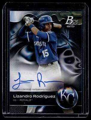 2023 Bowman Platinum Top Prospects Auto Lizandro Rodriguez TOP64 KC ...