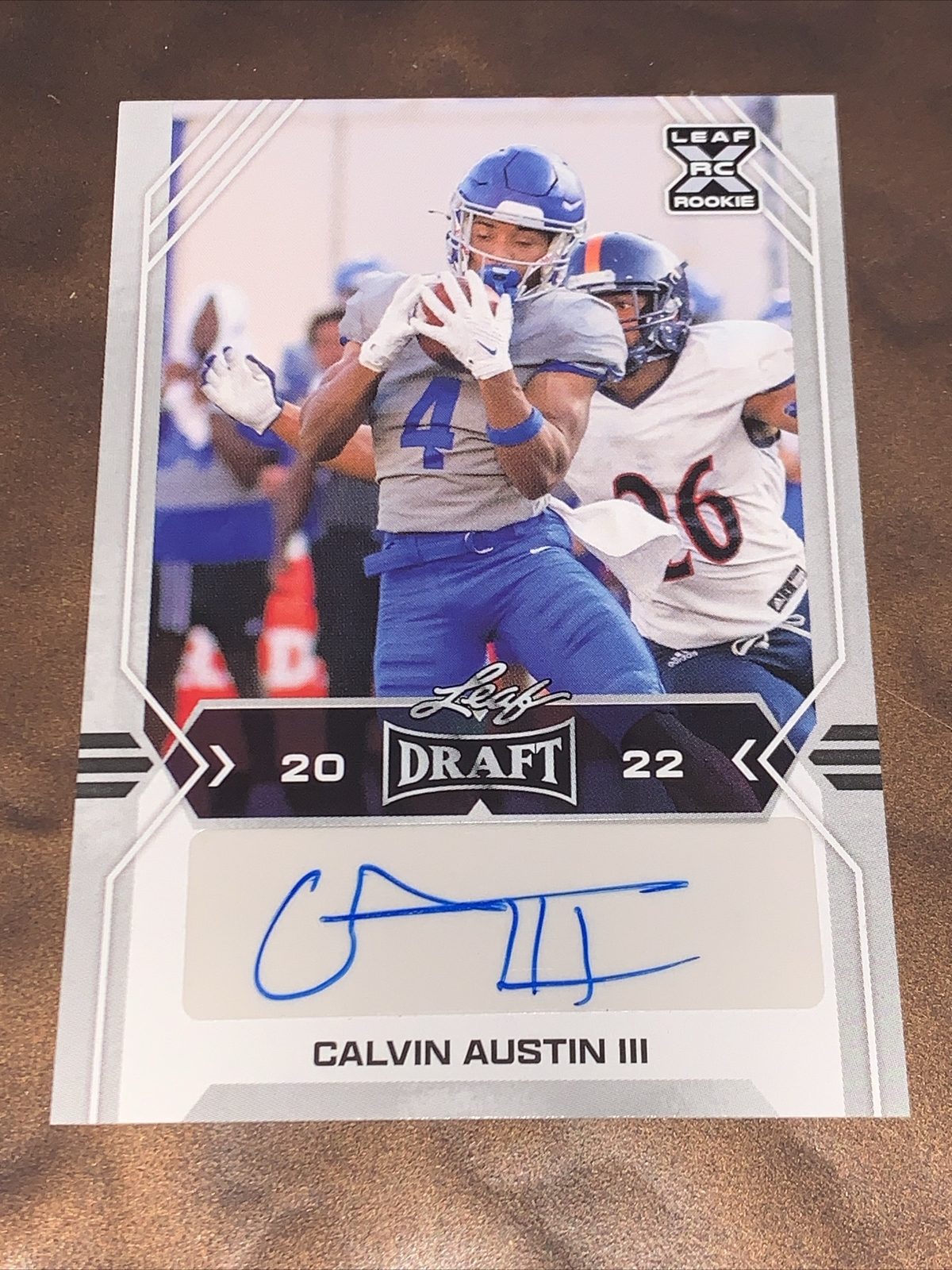 2022 Leaf Draft - Autographs #BA-CA1 Calvin Austin III, Calvin Austin ...